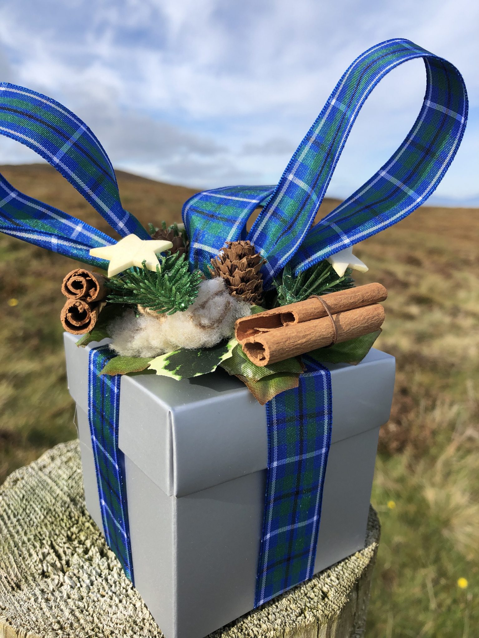 Tartan Christmas Scottish Tablet Gift Box - 200g Homemade Tablet ...