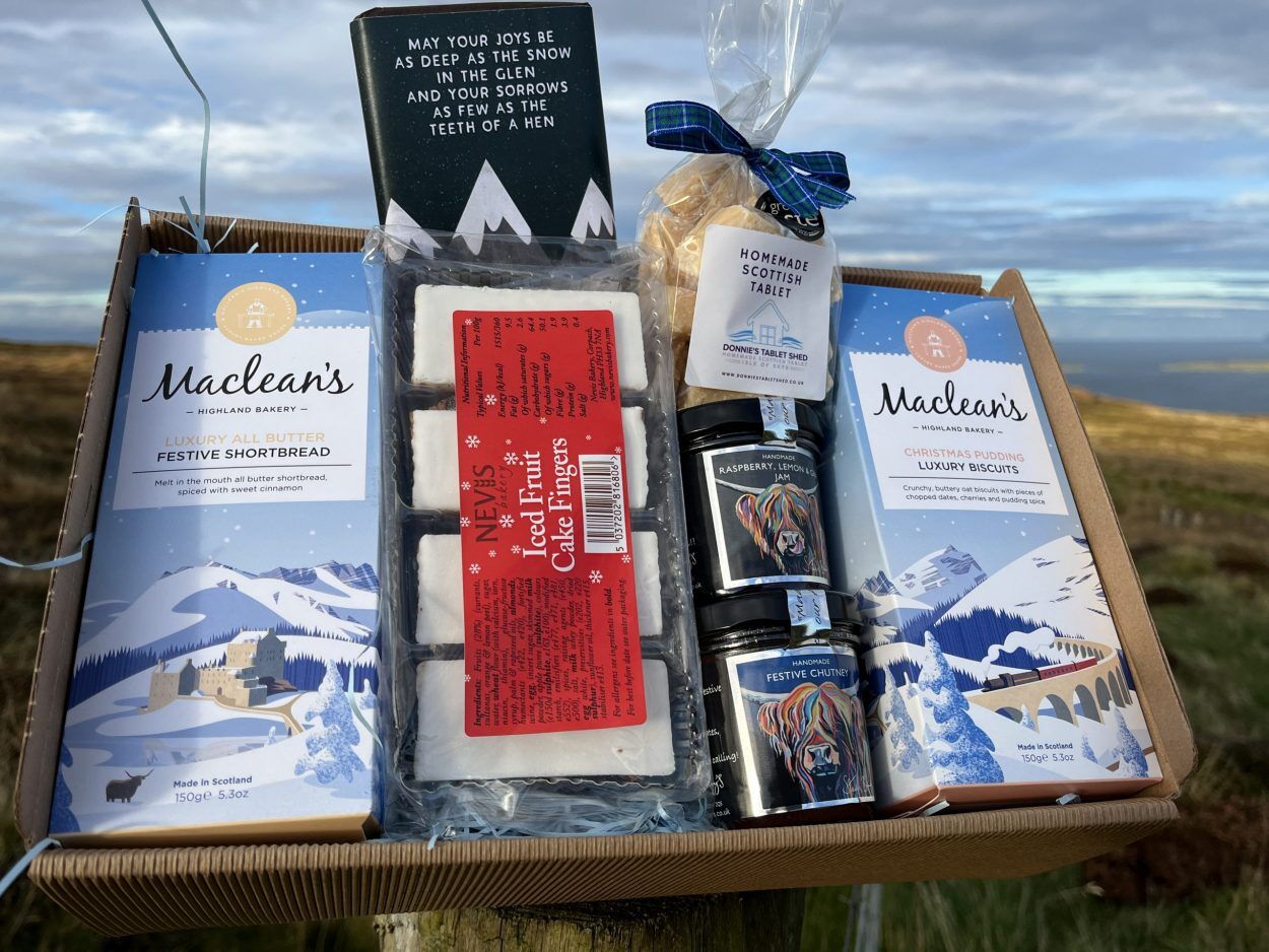 Christmas Scottish Gift Box of Treats - Highland Favours from Isle of Skye